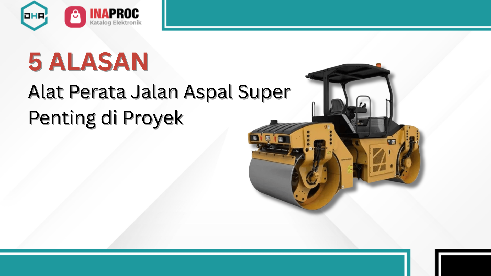 5 Alasan Alat Perata Jalan Aspal Super Penting di Proyek